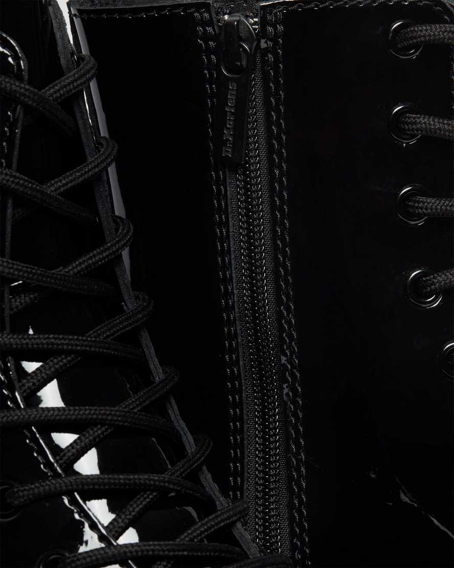 Jadon Patent Black Leather Platform Boots – Posers Hollywood